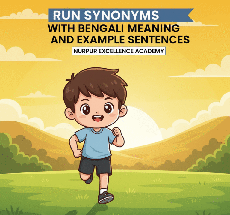 Run Synonyms with Bengali Meaning and Example Sentences - Nurpur ...