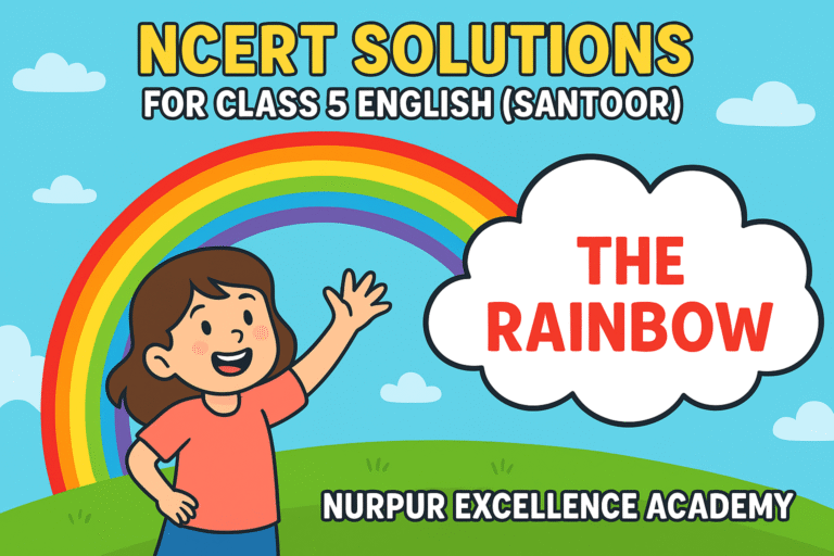 NCERT Solutions for Class 5 English (Santoor) Chapter 3 – The Rainbow ...